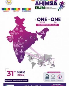 Launch of Ahimsa Run 2024 - Jito ahmedabad