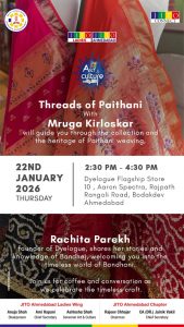Threads of Paithani with Mruga Kirloskar - Jito ahmedabad