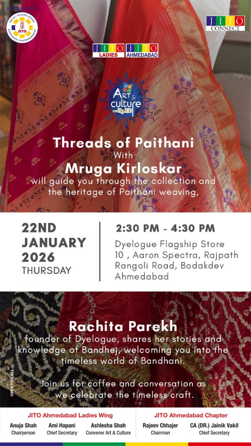 Threads of Paithani with Mruga Kirloskar - Jito ahmedabad
